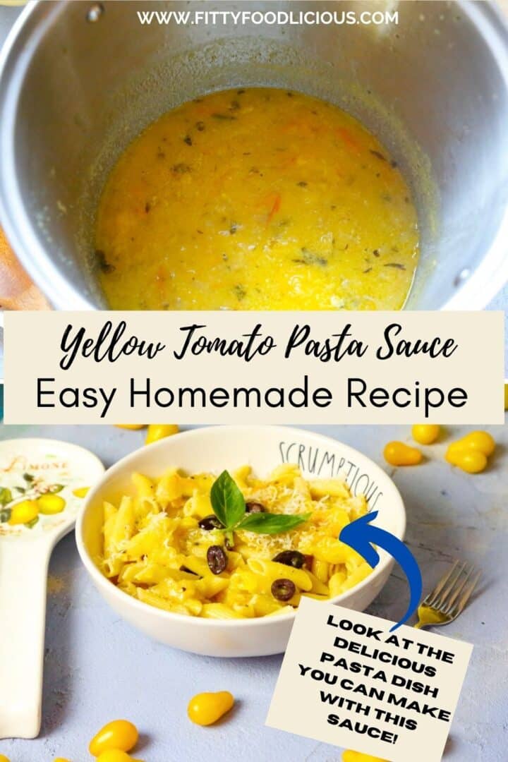 Yellow Tomato Pasta Sauce | Easy Homemade Recipe - Fitty Foodlicious