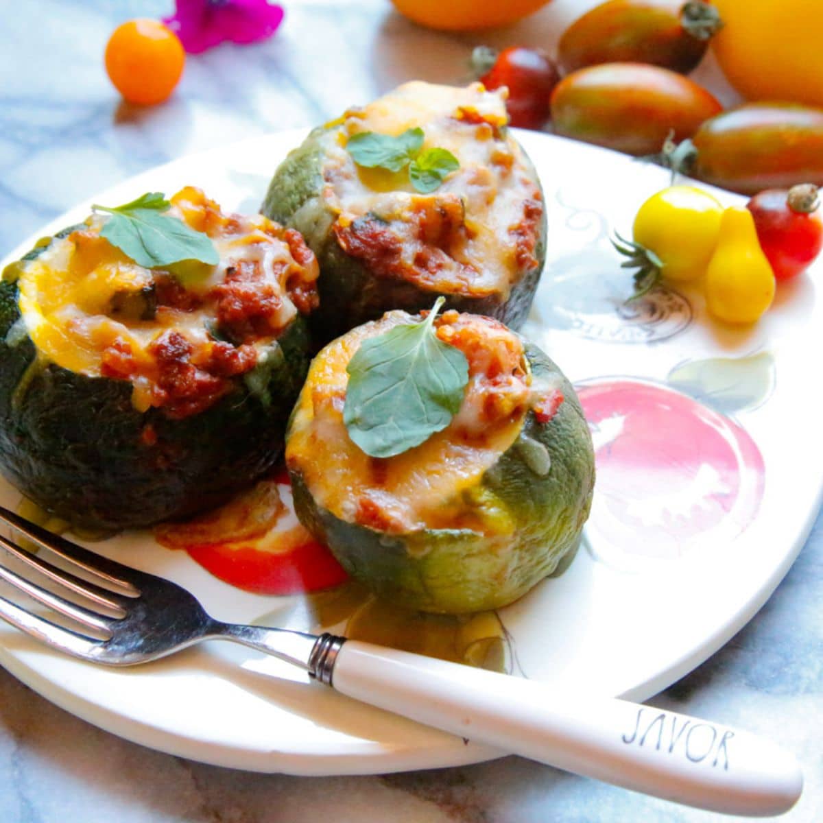 8-Ball Zucchini Stuffed Eight Ball Ground Beef Recipe - Fitty Foodlicious