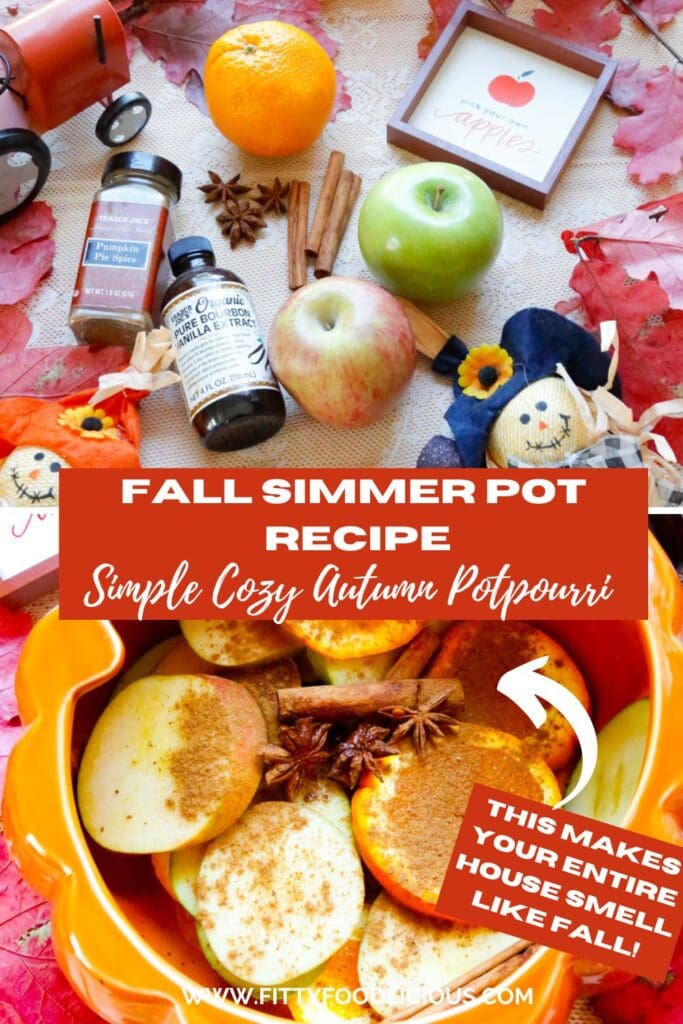 Fall Simmer Pot Recipe | Simple Cozy Autumn Potpourri - Fitty Foodlicious