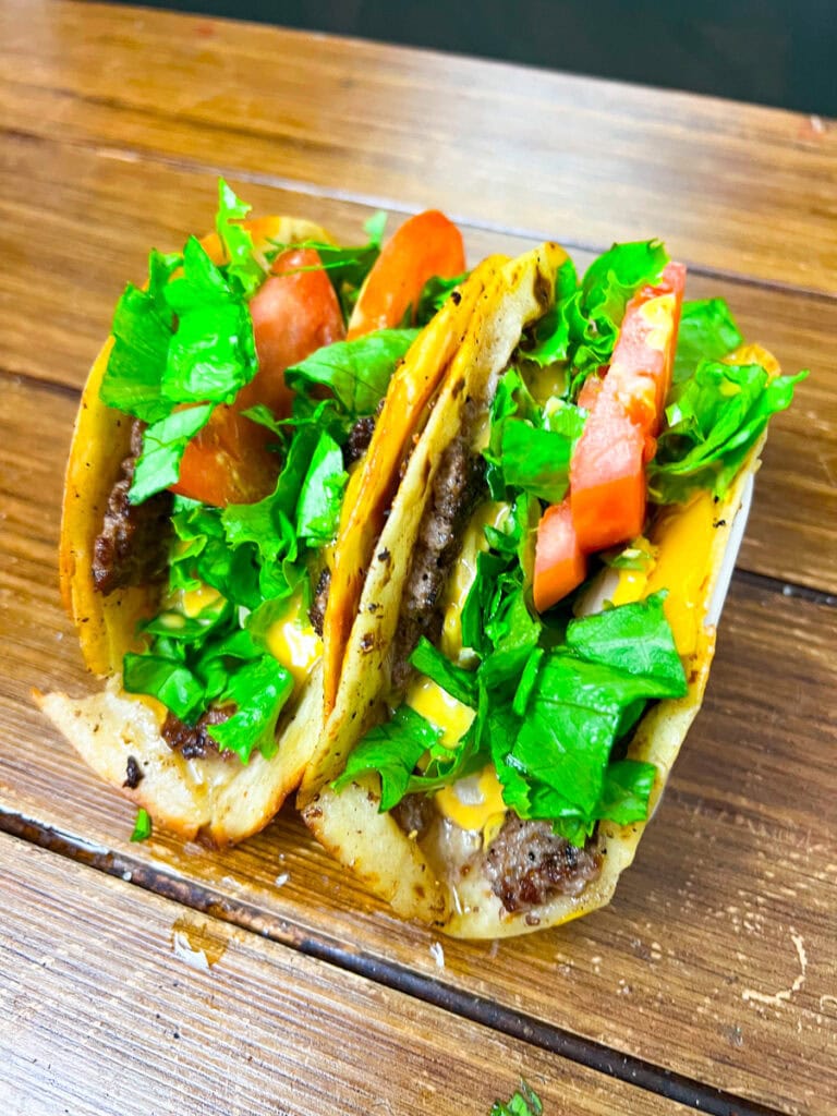Smashed Burger Tacos | Best Easy Viral TikTok Recipe - Fitty Foodlicious